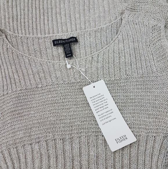 Eileen Fisher | Tops | Eileen Fisher Metallic Chainmail Tunic | Poshmark